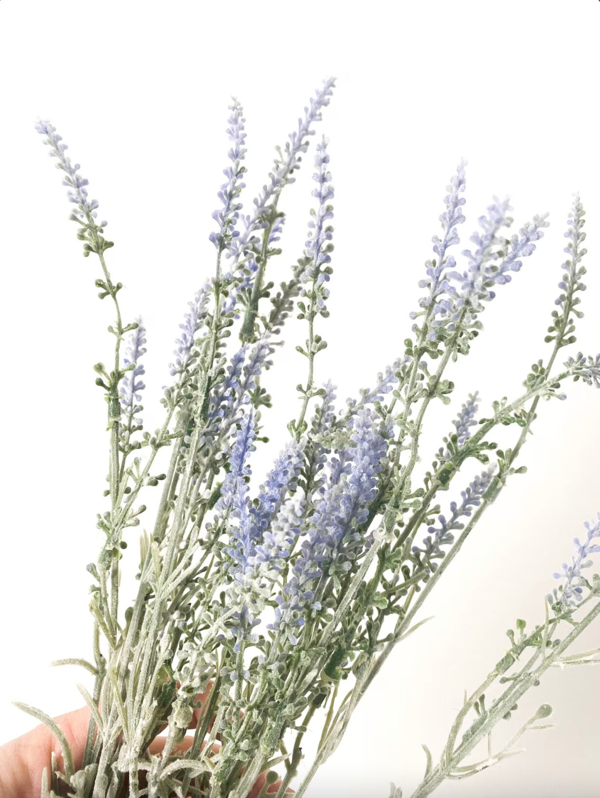 12 Artificial Lavender Stems in Periwinkle Blue 18 Stems Artificial ...