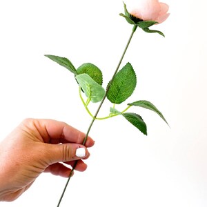 20 Rose Leaf Clusters - Artificial Rose Leaves - Slides Onto Wire Stems ...