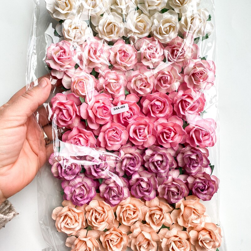 Purple Paper Flowers - Etsy