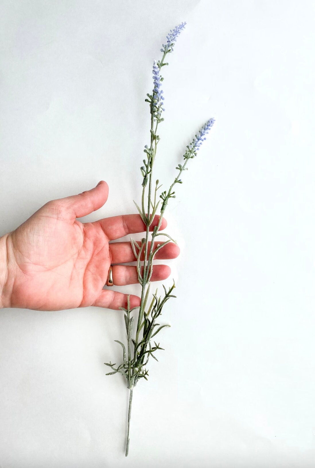 12 Artificial Lavender Stems in Periwinkle Blue 18 Stems Artificial ...