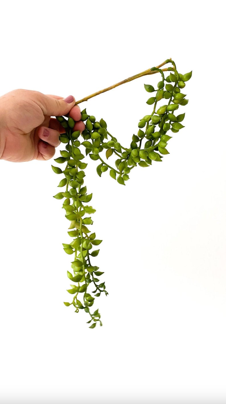 Artificial String of Pearl in Green Tones - Faux String of Pearls ...