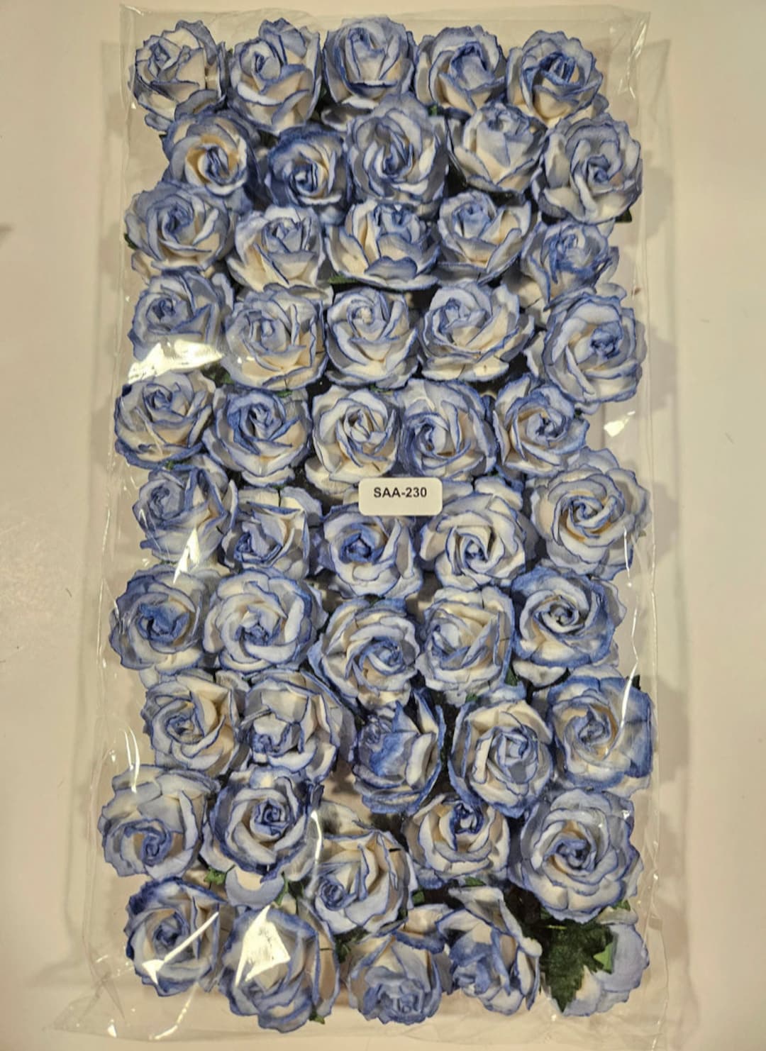 50 Small Wild Roses Mulberry Paper in Blue/white - 30mm - ITEM 2228 - Etsy