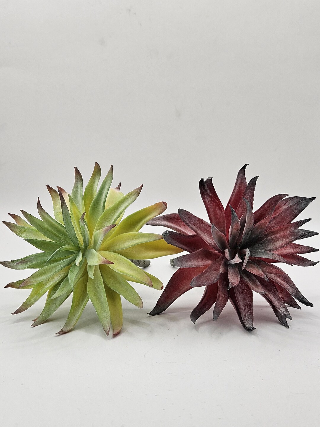 1 Real Touch Mini Agave Succulents in Green/yellow or Red CHOOSE Color ...