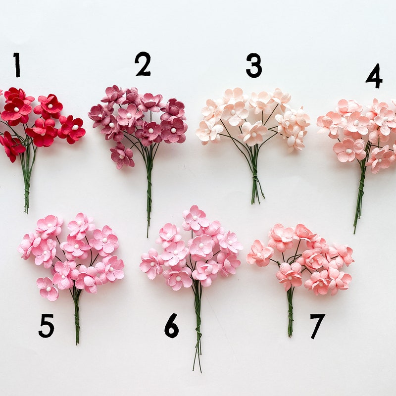 Handmade Paper Flowers Flat - Etsy