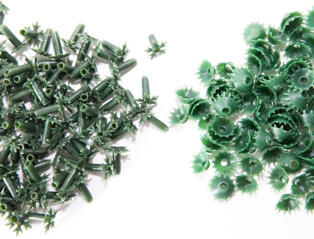 25 Mini Floral Bases and Stem Connectors - for Small Flowers - Make 25 ...