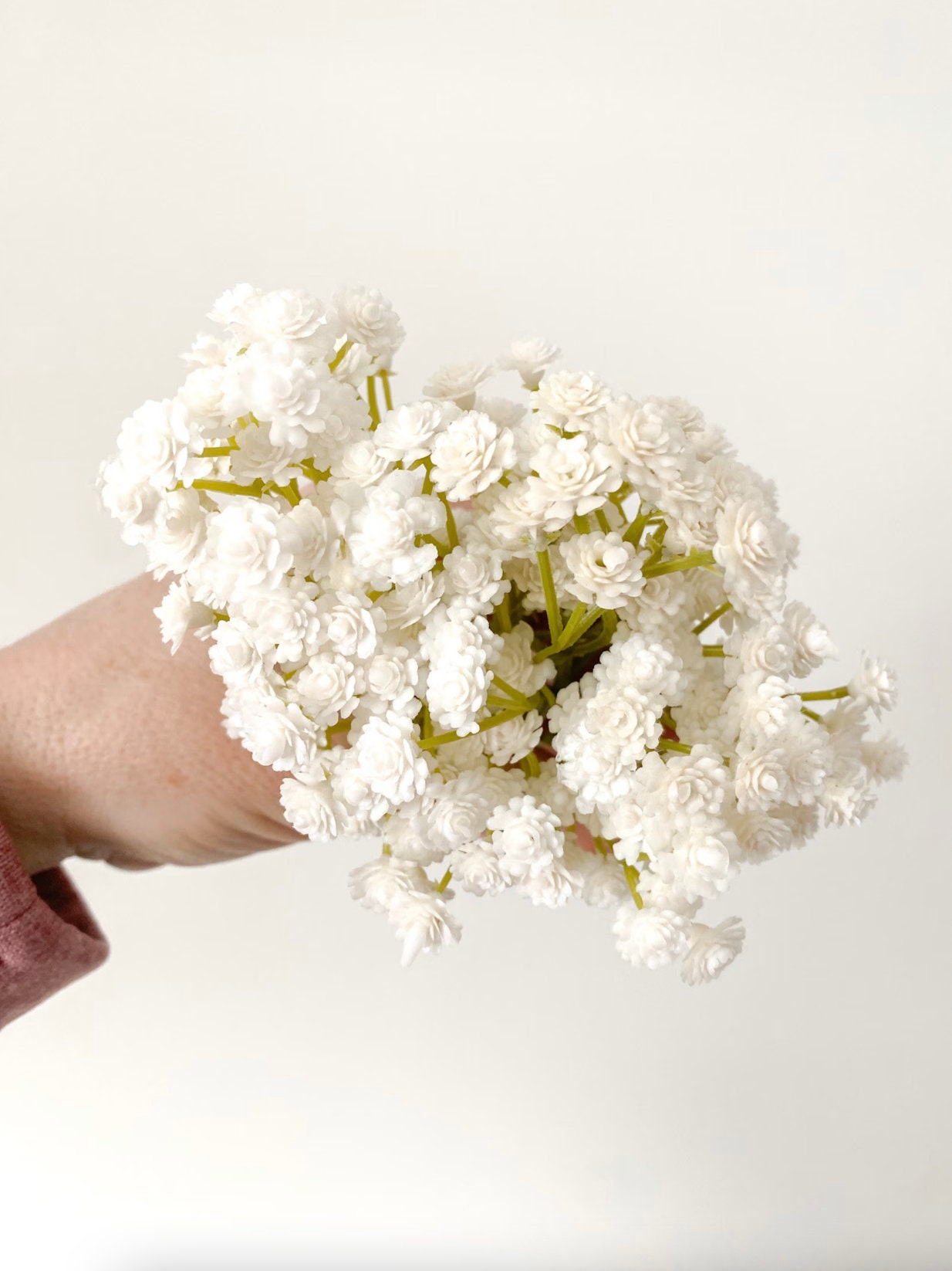 Light Cream Gypsophila Stems Filler, Baby's Breath Filler CHOOSE Short ...