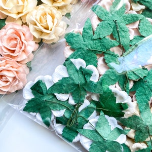 50 Tea Rose Mulberry Paper Flowers in Purple Tones Mix - 40 Mm- Purple ...