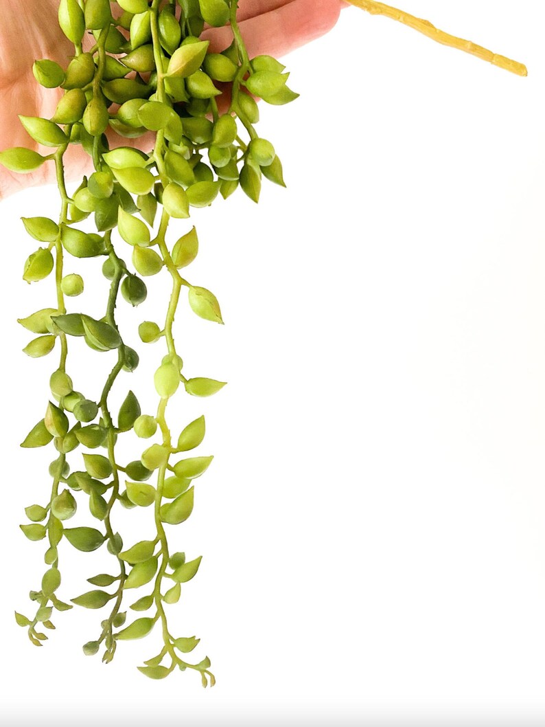 Artificial String of Pearl in Green Tones - Faux String of Pearls ...