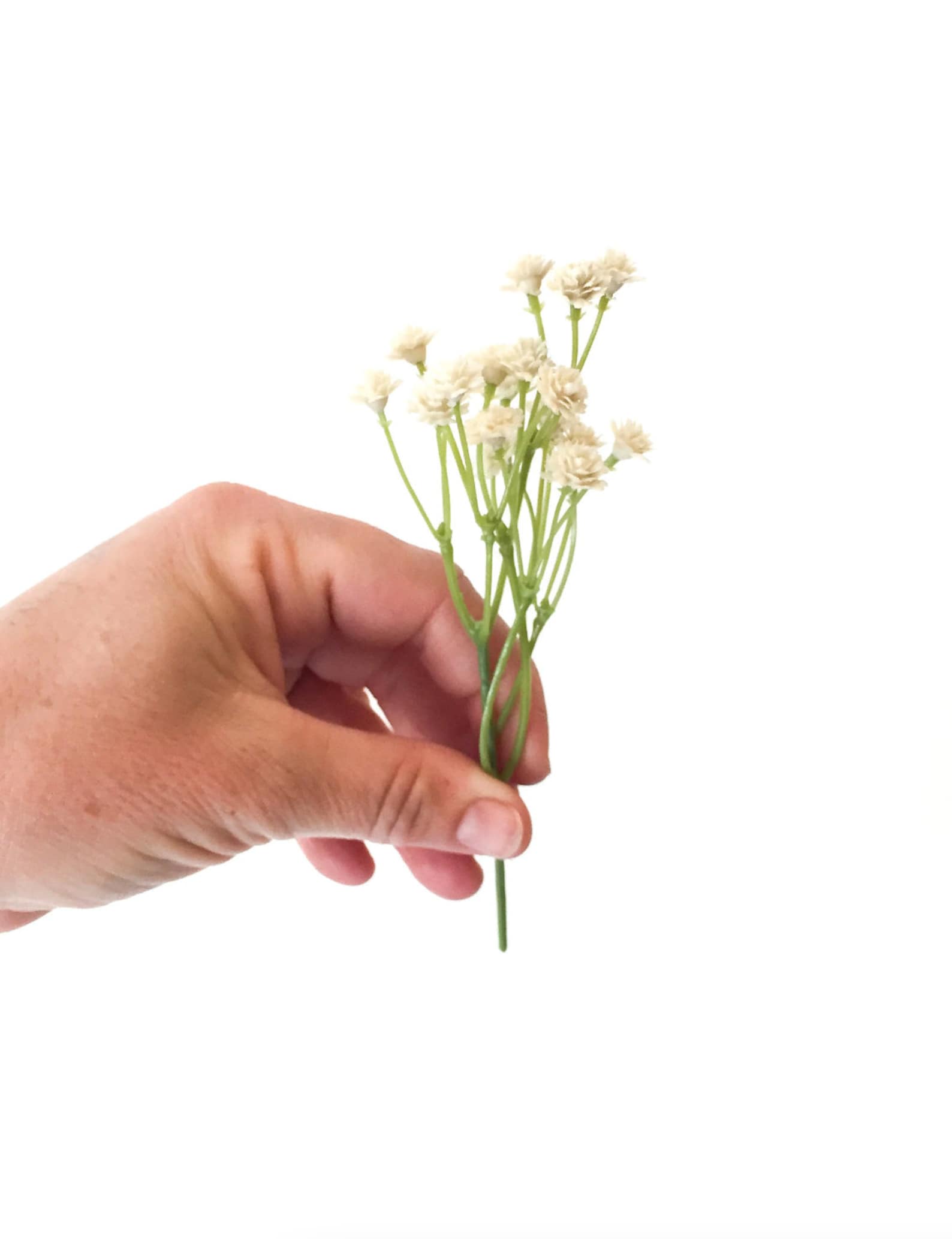 Light Cream Gypsophila Stems Filler, Baby's Breath Filler CHOOSE Short ...