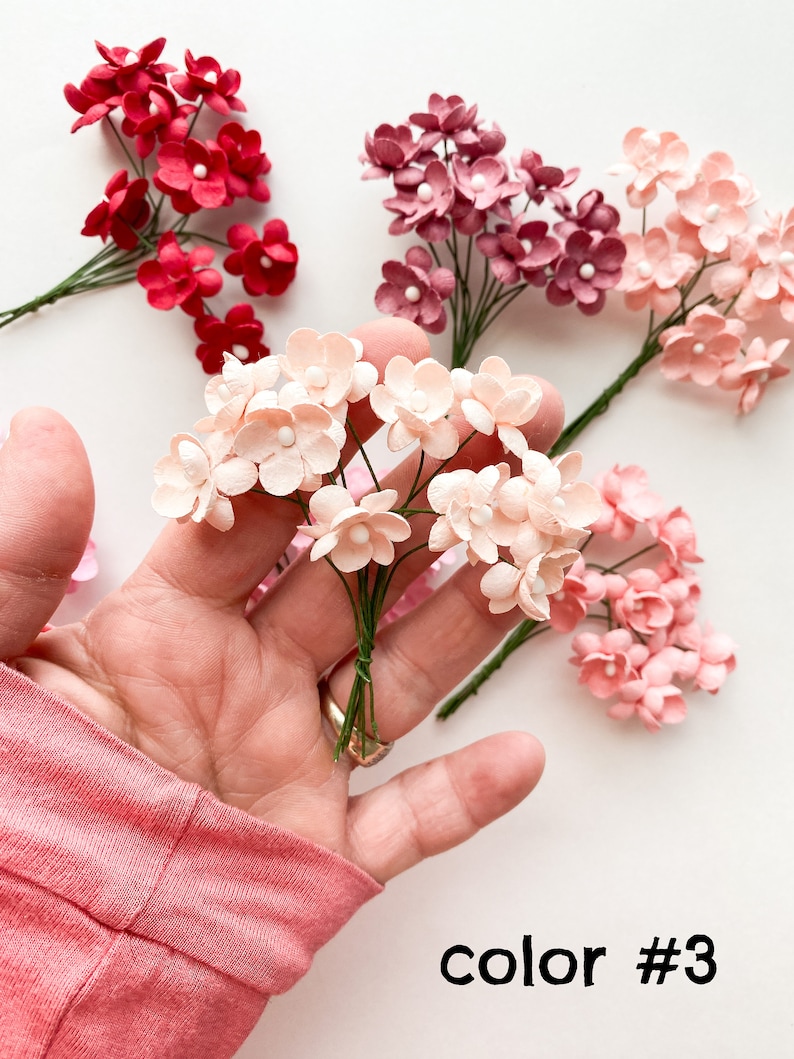 Sweetheart Blossoms Mulberry Paper Flowers in Pink Tones - CH00SE COLOR ...