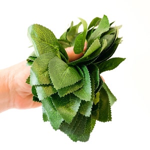 20 Rose Leaf Clusters - Artificial Rose Leaves - Slides Onto Wire Stems ...