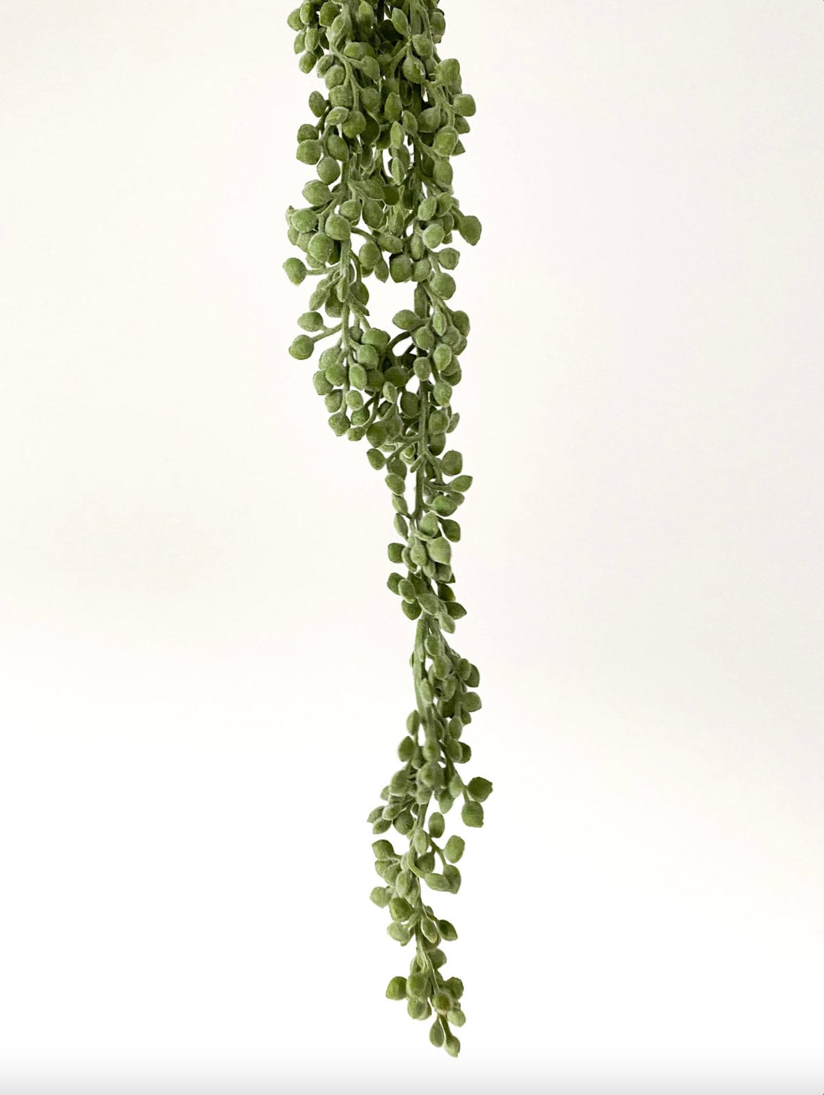 Artificial String of Pearl in Frosted Green Faux String of Pearls ...