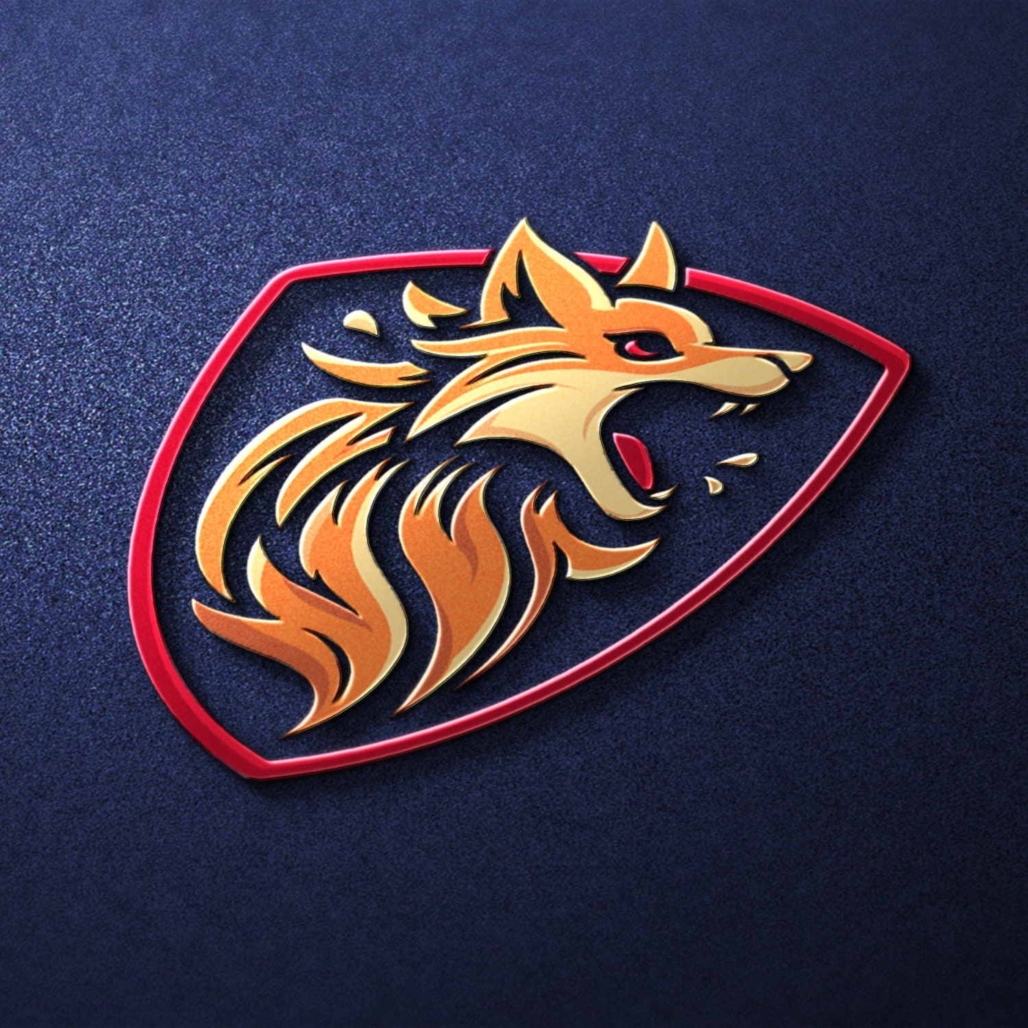 Fox Logo Vector Illustration, Shield Logo, Fox SVG, Fox Clipart, Gaming ...