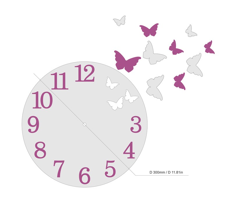 Digital Laser File Clock CDR EPS SVG Art Laser Cutting Files Vector ...