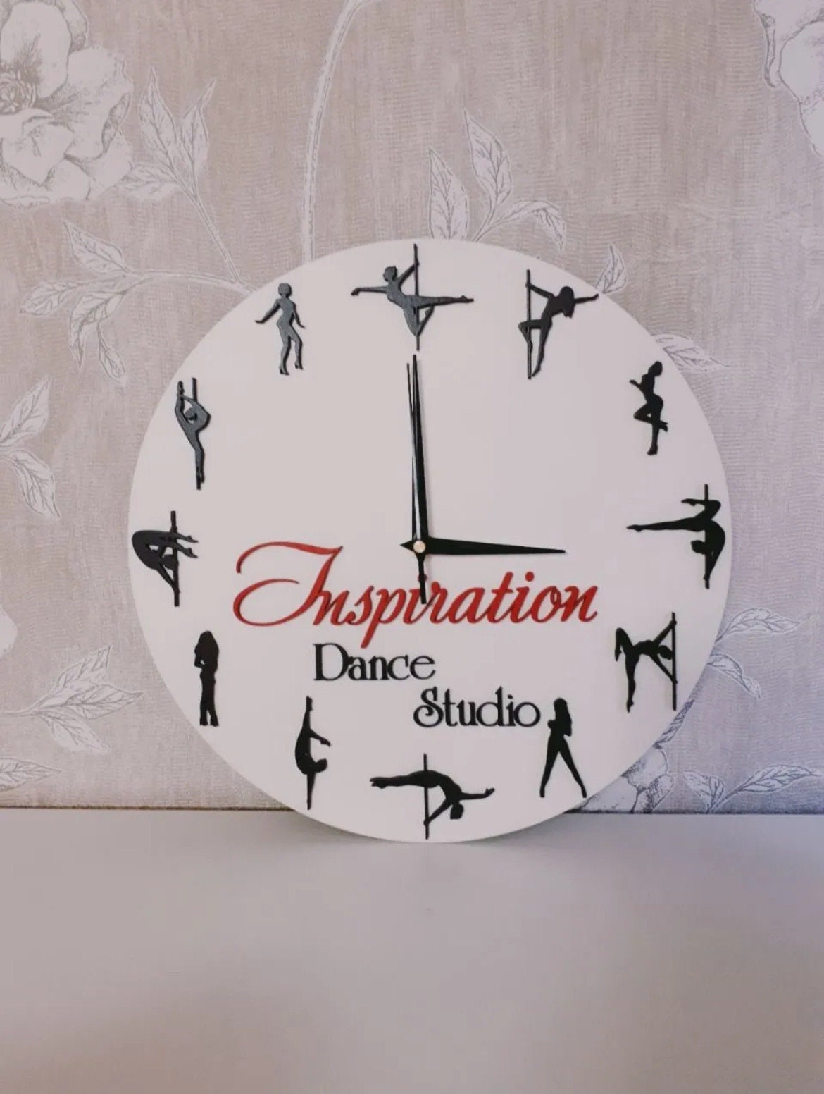 Digital Laser File Dance Studio Clock Clock CDR EPS SVG Art Laser ...