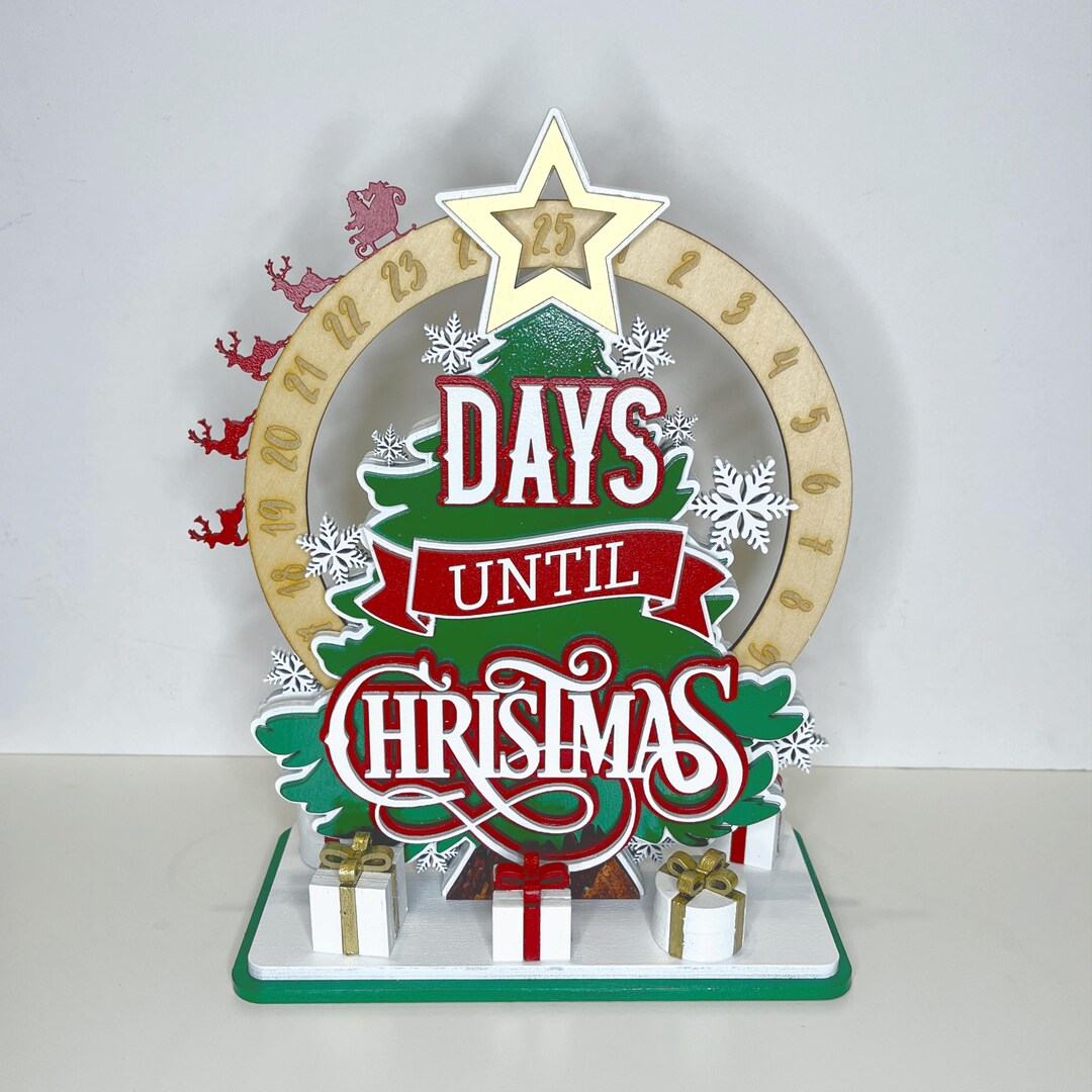 Days Until Christmas Christmas Countdown Ornament Calendar Ornament ...