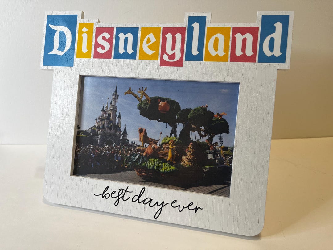 Disneyland Photo Frame | Disney Adventures Histori | Custom Photo Frame ...