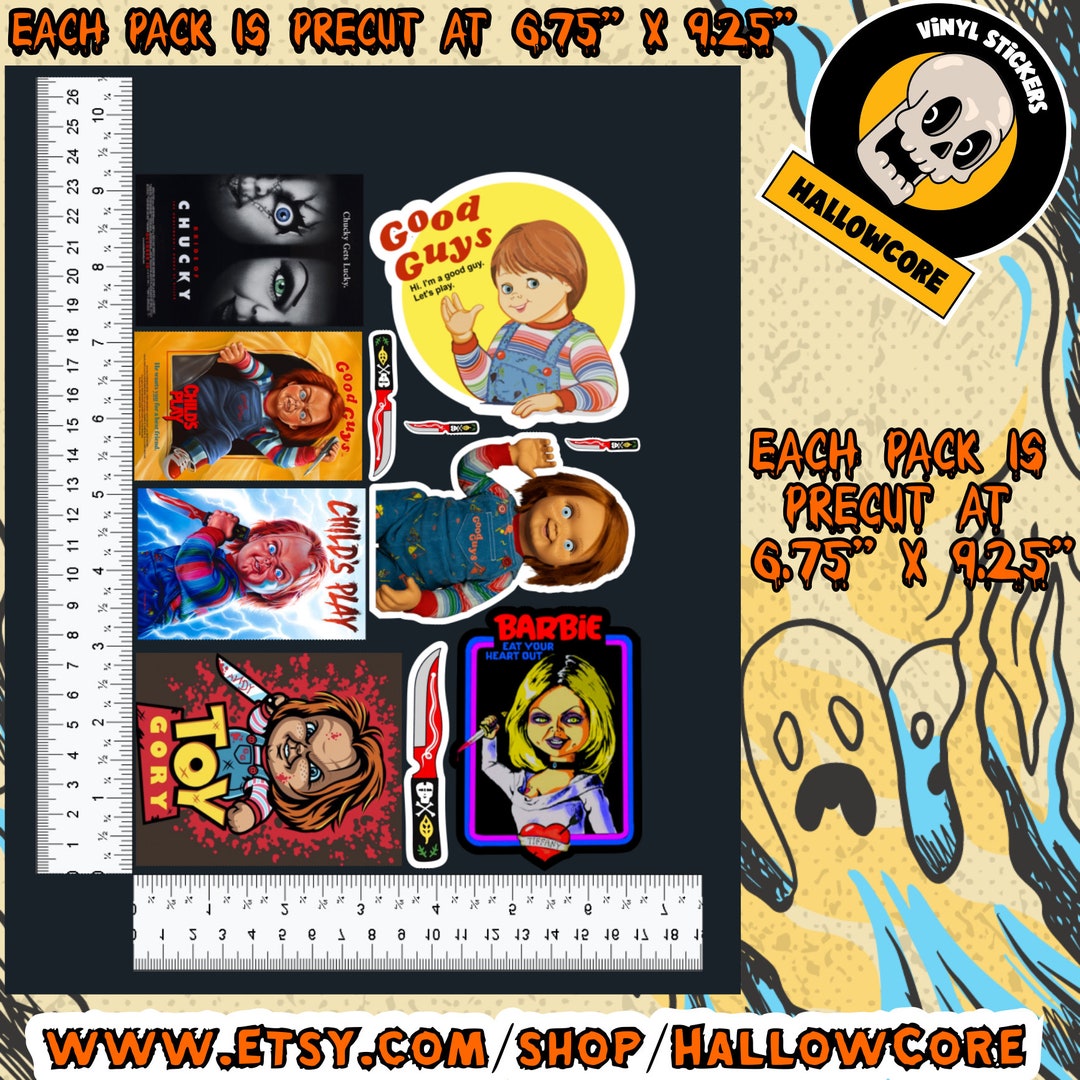 Chucky Childs Play Horror Sticker Pack 01 - Etsy