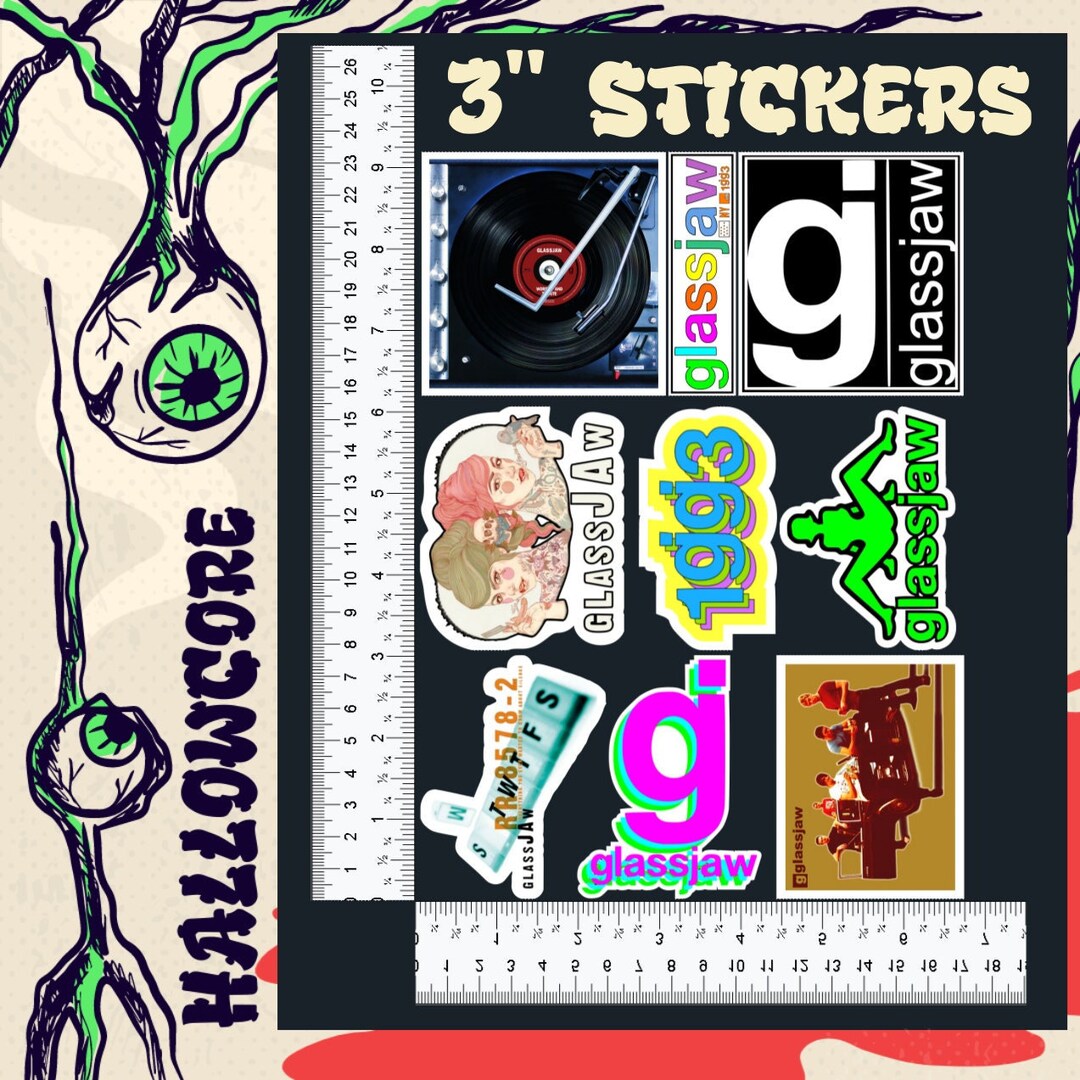 Glassjaw Sticker Pack 01 - Etsy