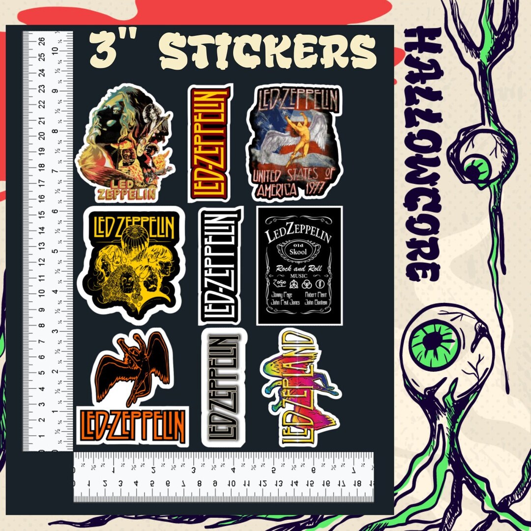 Led Zeppelin Sticker Pack 01 - Etsy