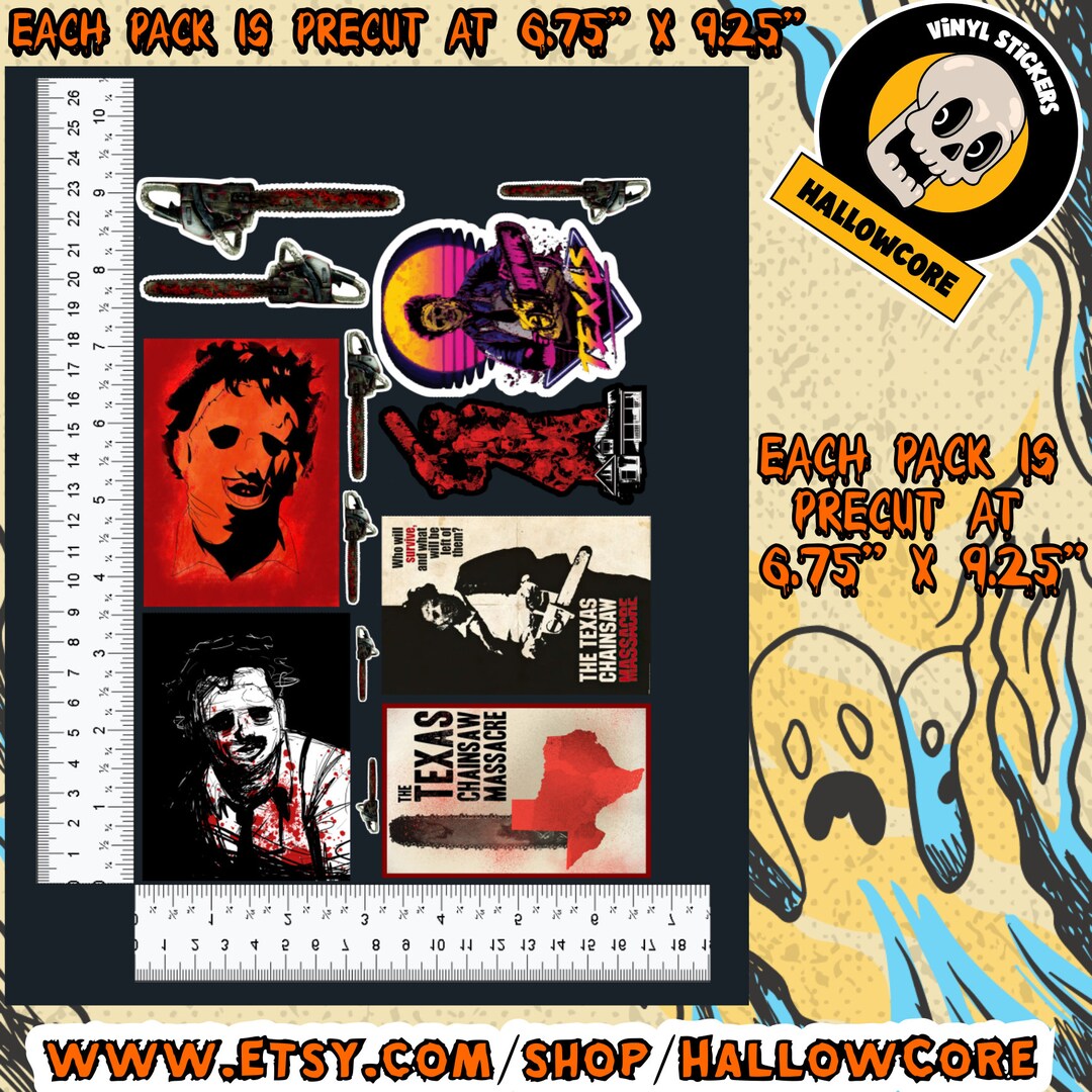 Texas Chainsaw Massacre Leatherface Horror Sticker Pack 01 - Etsy