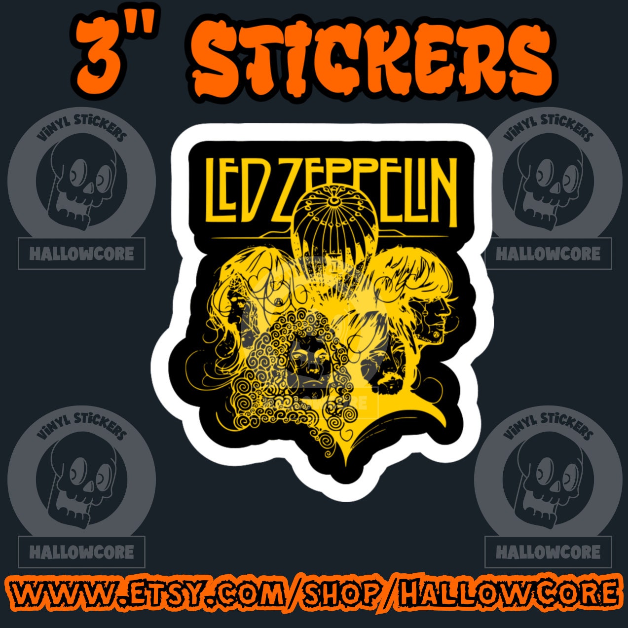 Led Zeppelin Sticker Pack 01 - Etsy
