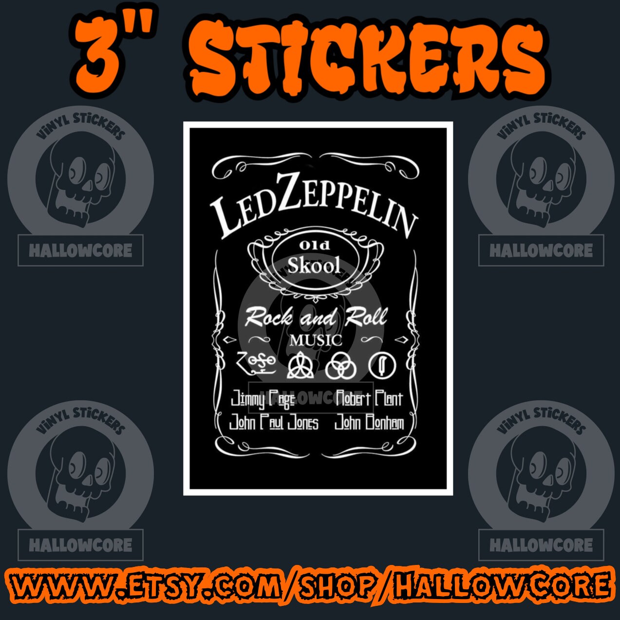 Led Zeppelin Sticker Pack 01 - Etsy