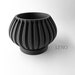 Leno Planter Pot: Modern Ridged Design, Succulent & Broad Leaf Plants ...