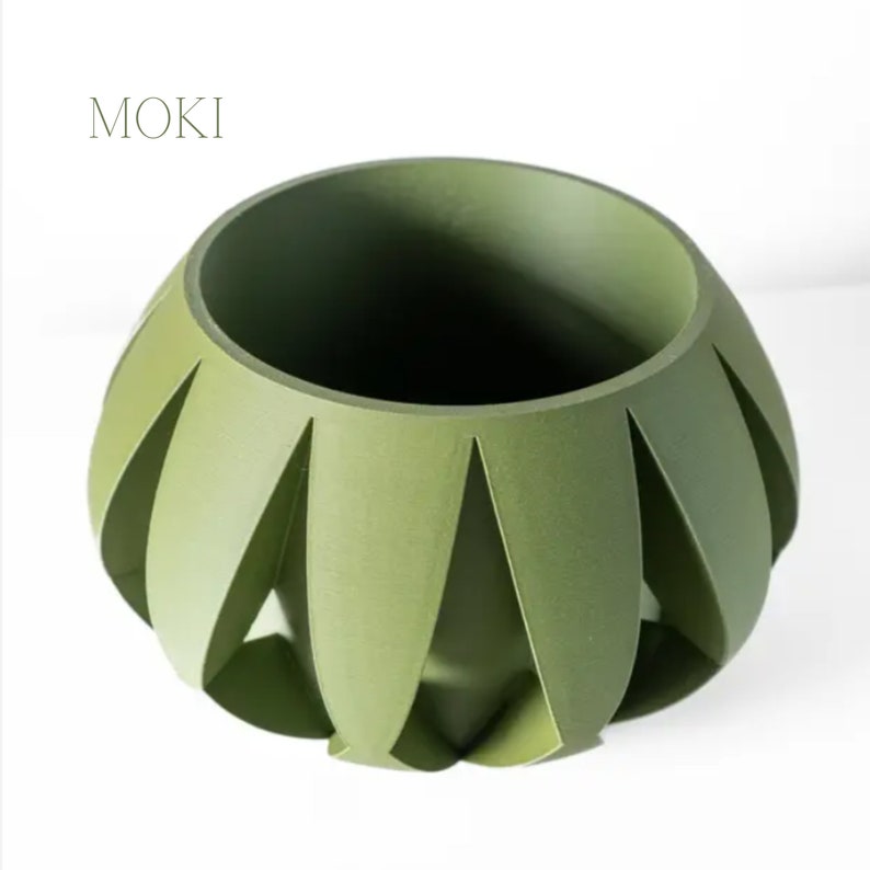 Moki Planter, Contemporary Home Decor, Elegant Plant Pot - Etsy