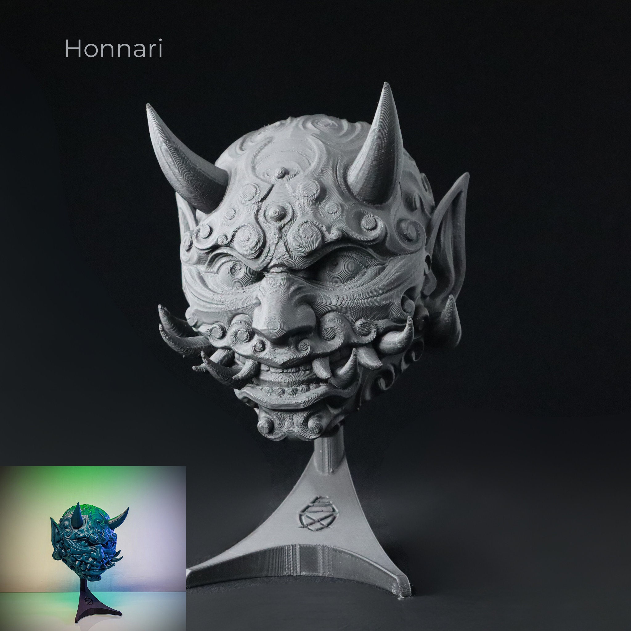 Unique Display Mask, Wall Mask, Collectable, Wall Art, Krampus, Honnari ...