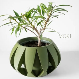 Moki Planter, Contemporary Home Decor, Elegant Plant Pot - Etsy