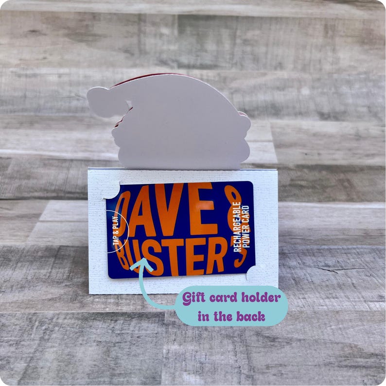 Santa Gift Card Holder, Christmas Teacher Gift, Party Favor - Etsy