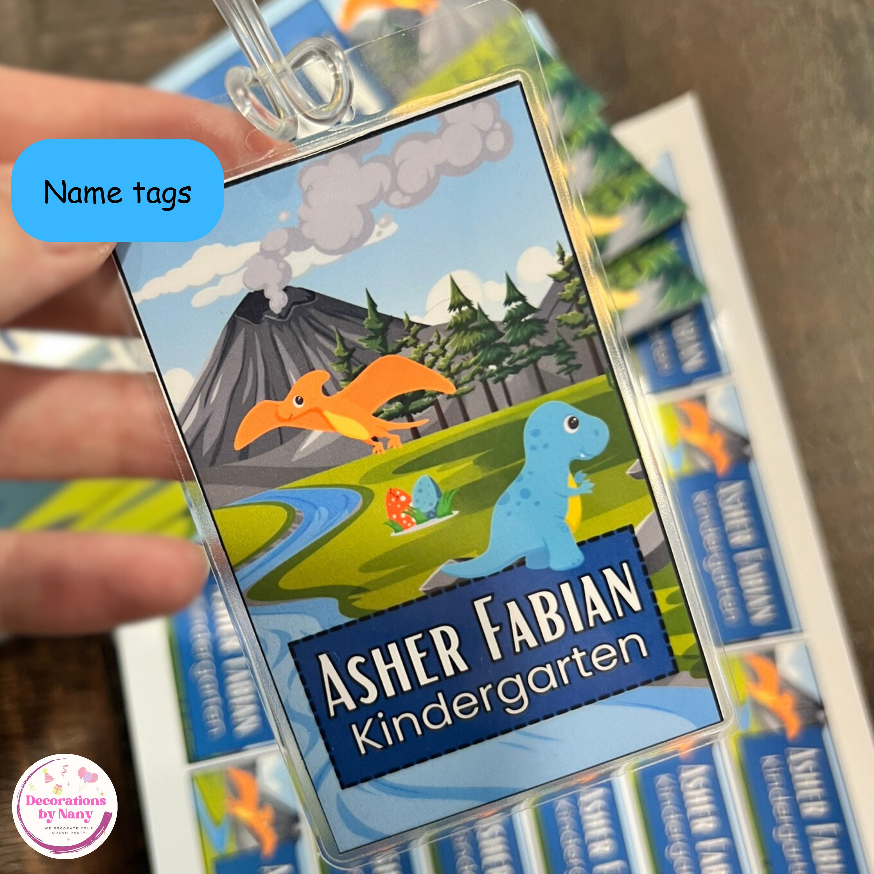 Dinosaur School Labels: Waterproof Kids Stickers - Etsy