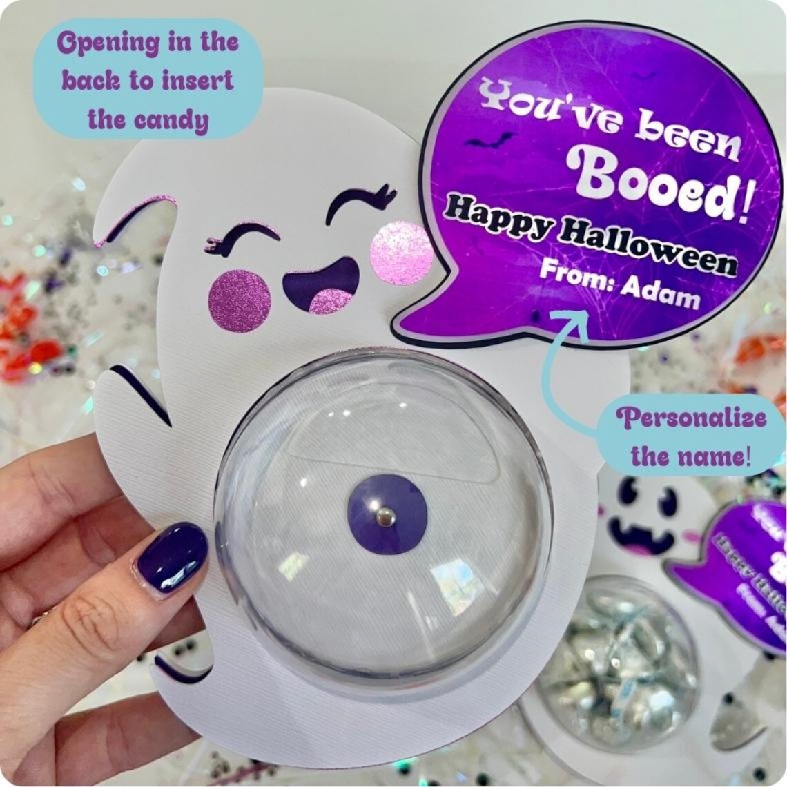 Ghost Candy Holder: Halloween Party Favors for Kids - Etsy
