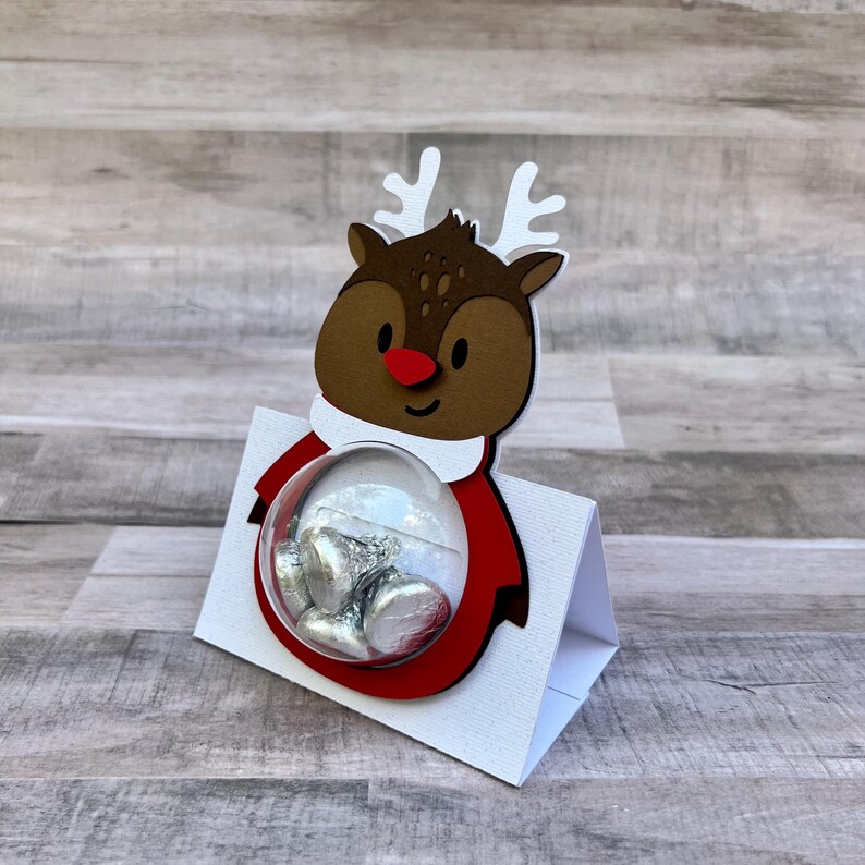 Handmade Rudolph Gift Card Holder, Christmas Teacher Gift, Party Favor ...