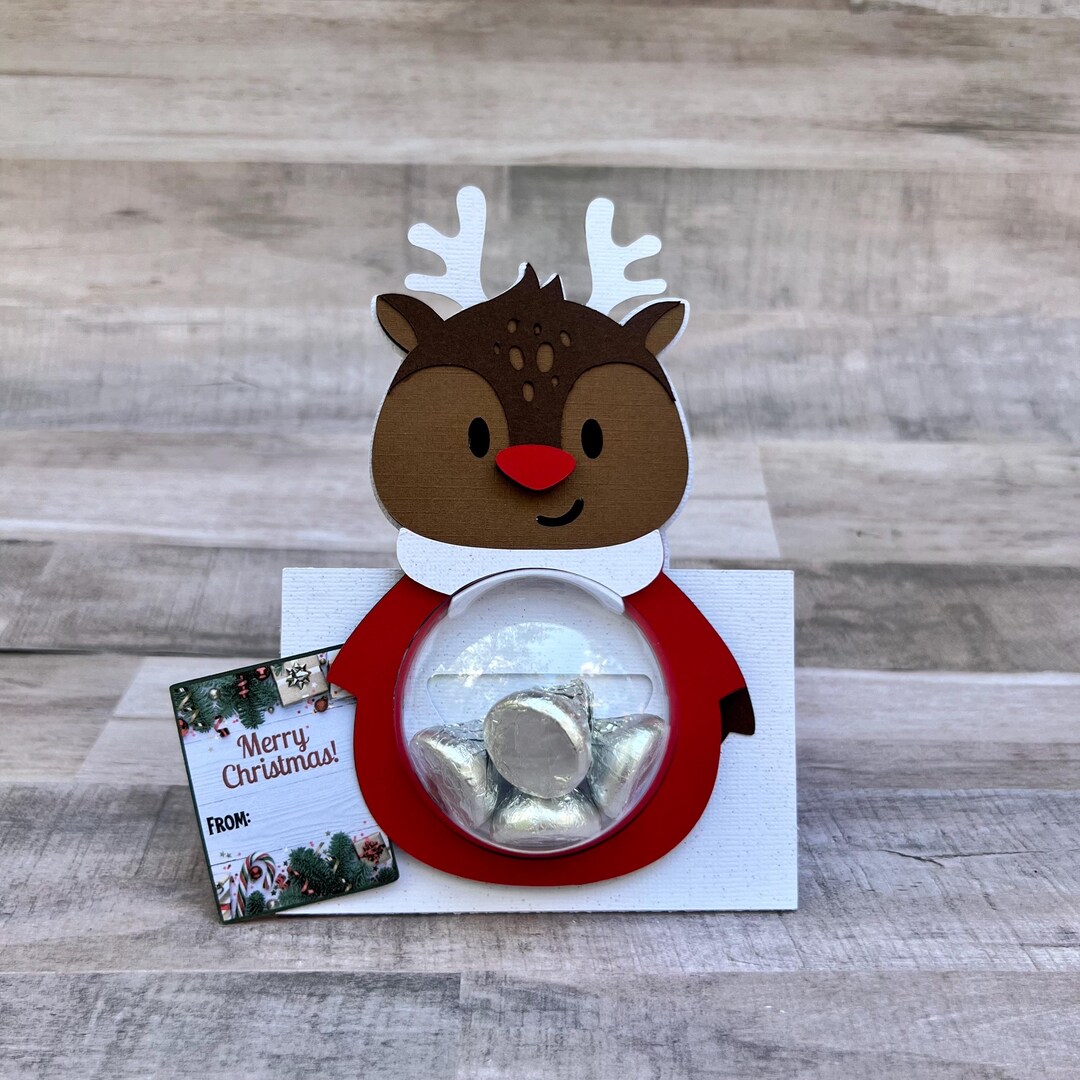 Handmade Rudolph Gift Card Holder, Christmas Teacher Gift, Party Favor ...