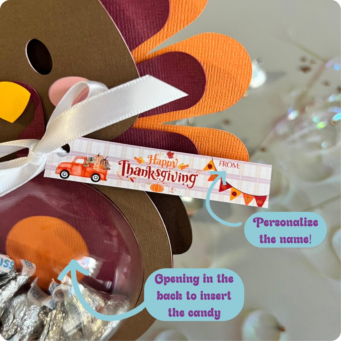 Thanksgiving Turkey Candy Holder: Party Favor Table Decor - Etsy