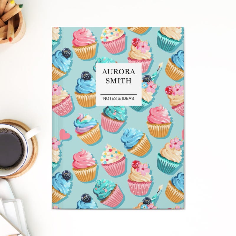 Cupcake Notebook - Etsy
