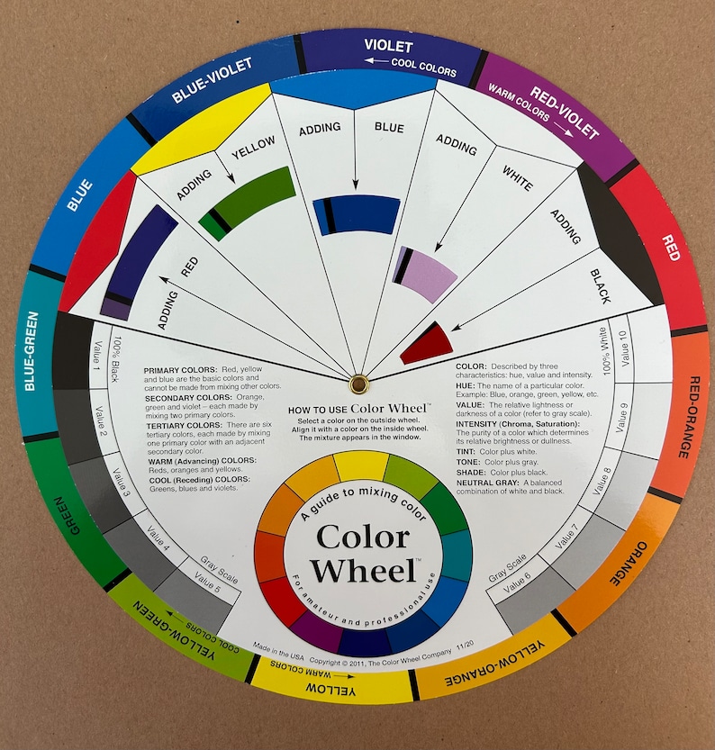Learn How to Use the Colour Wheel to Mix Paint - Etsy