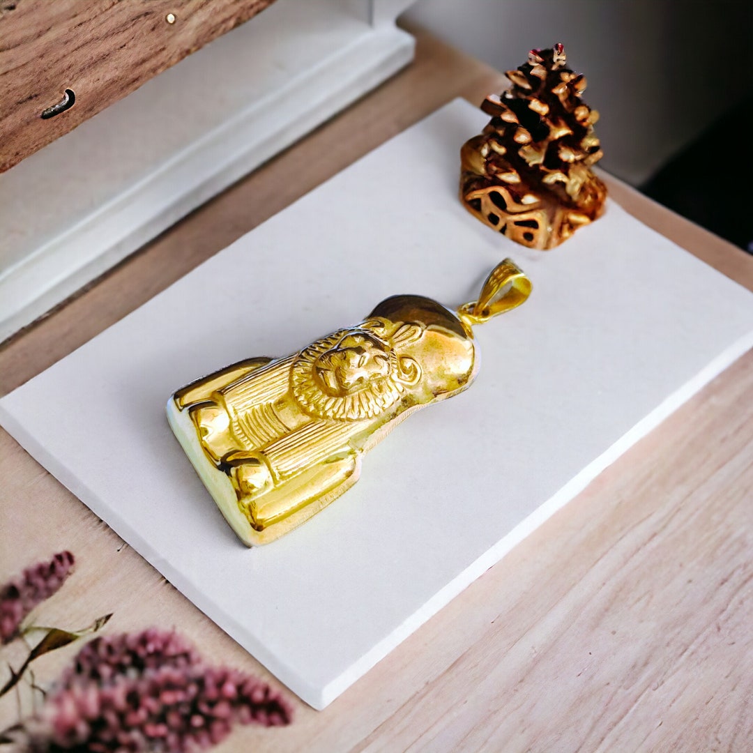 Goddess Sekhmet Pendant, Egyptian Jewelry, Divine Minimalist Pendant ...