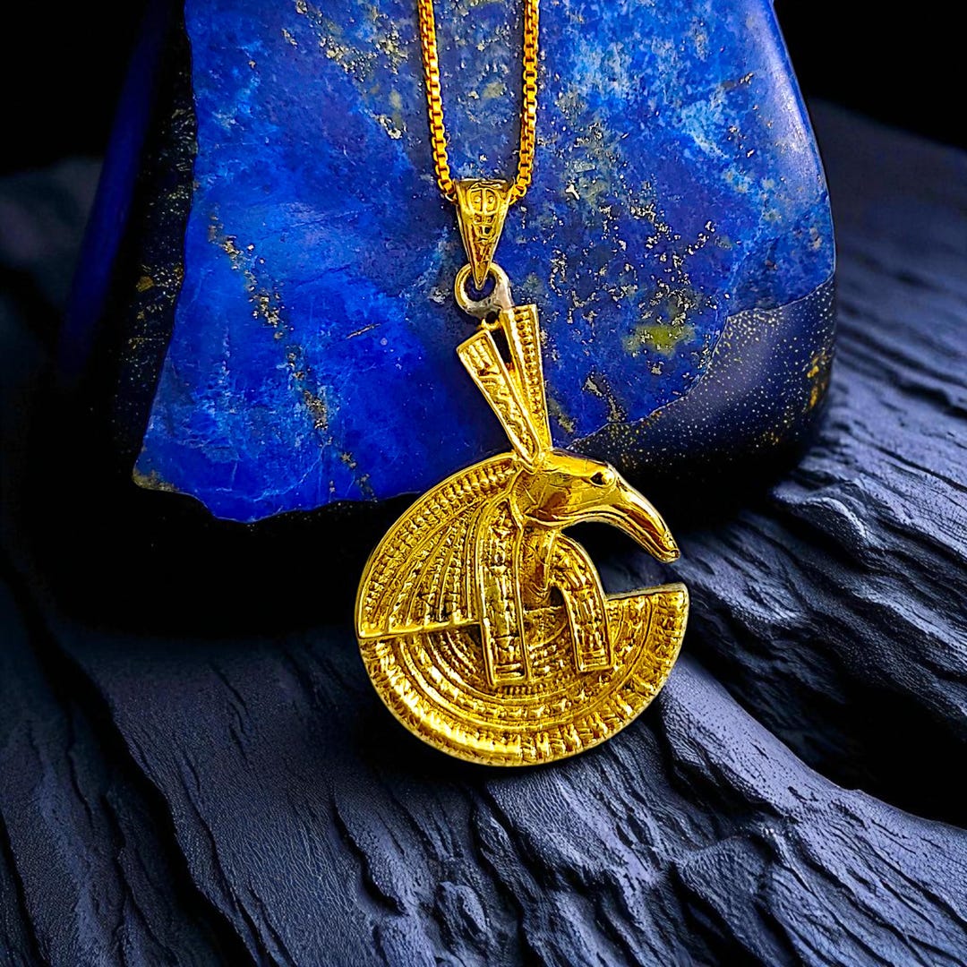 Gold God Seth Pendant: Egyptian Amulet Talisman for Men and Women - Etsy