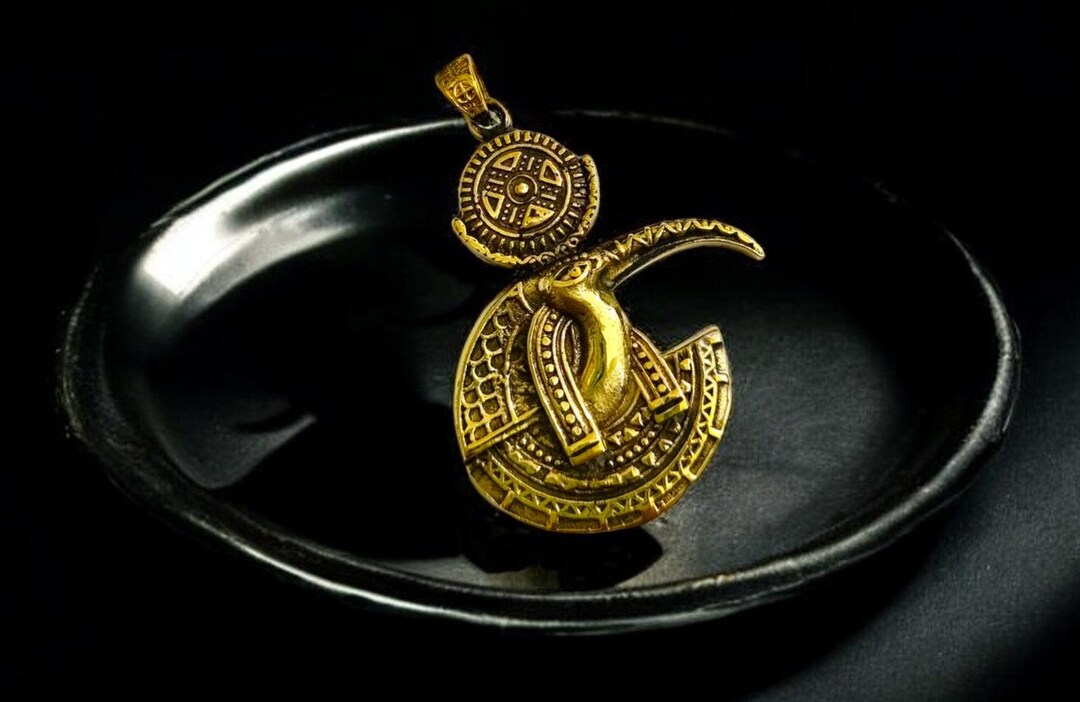 Gold Thoth Pendant – Egyptian Scribe God Necklace, Revival Talisman ...