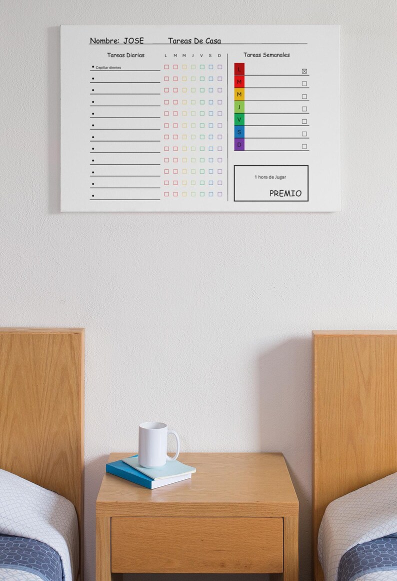 Editable Kids Chore Chart: Daily & Weekly Responsibilities (printable ...