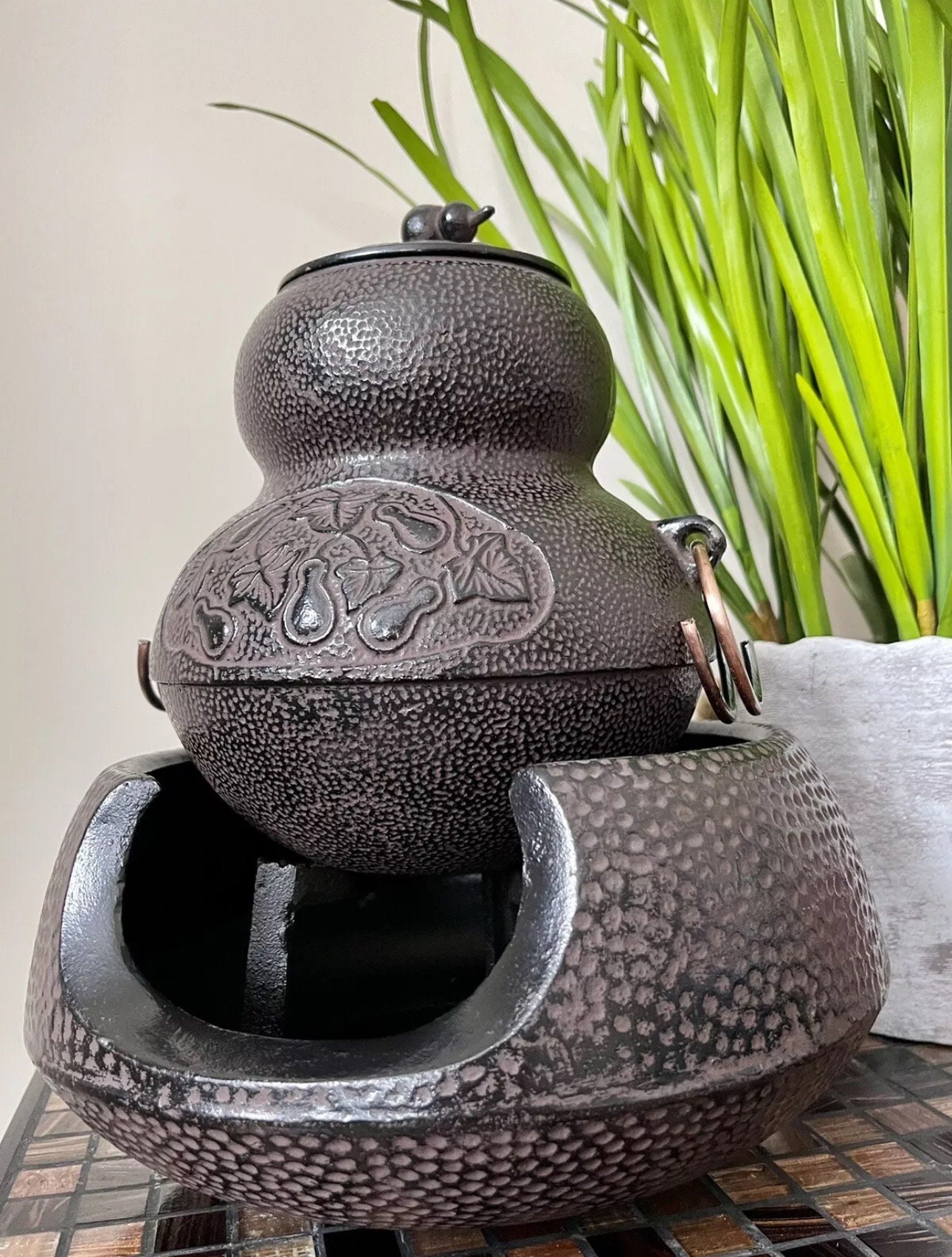 Vintage Japanese Chagama Tea Ceremony Cast Iron Pot Kama Kettle - Etsy