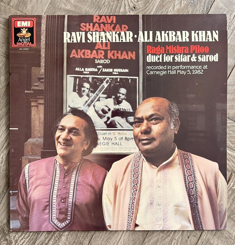 Ravi Shankar Ali Akbar Khan Duet for Sitar & Sarod Rare 1983 Vinyl LP NM - Etsy