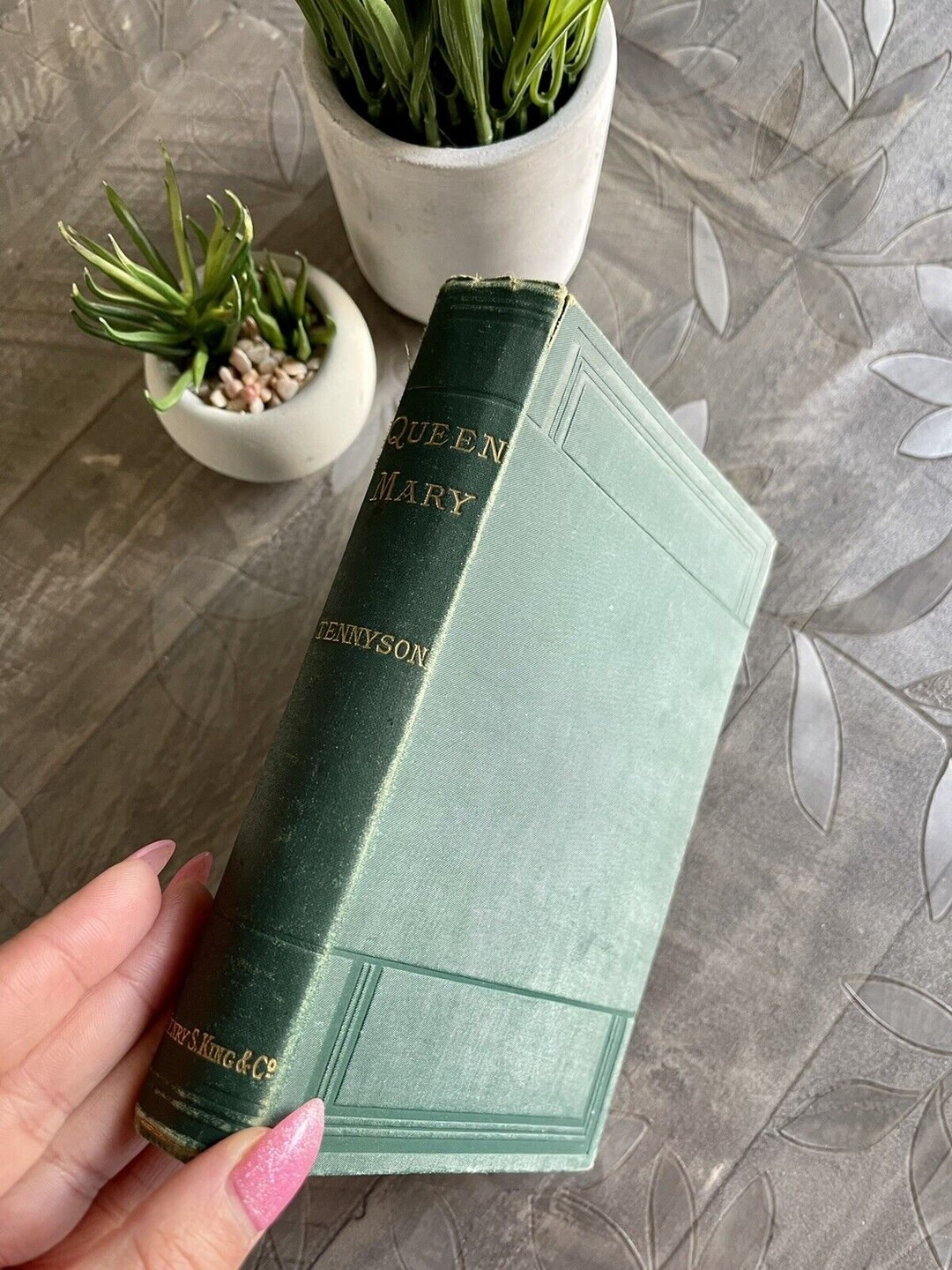 Queen Mary Book Alfred Lord Tennyson London 1875 Henry S.king&co ...