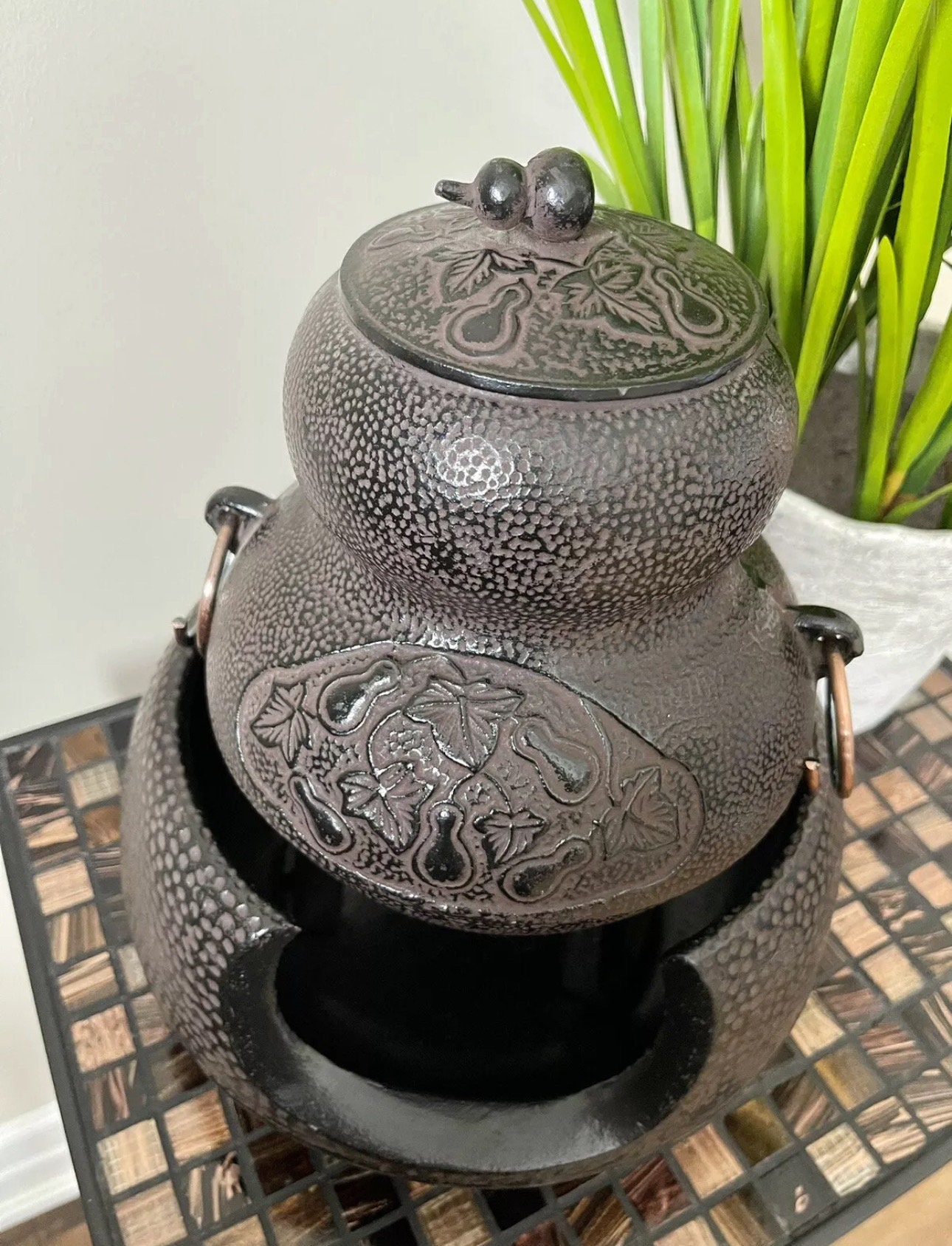 Vintage Japanese Chagama Tea Ceremony Cast Iron Pot Kama Kettle - Etsy