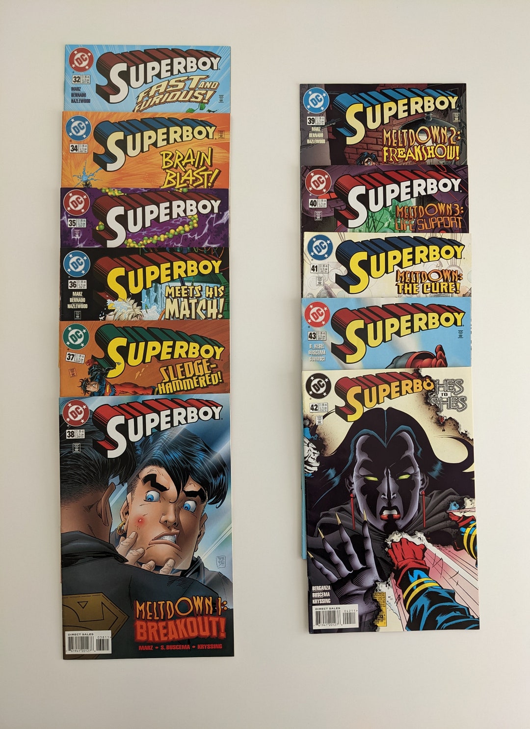 Vintage Superboy DC Comics (1997) Lot of 11 in Like-new Condition ...