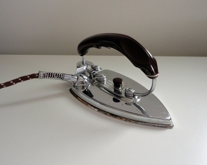 Vintage Folding Iron by Durabilt Fully Automatic Electric Travel Iron ...