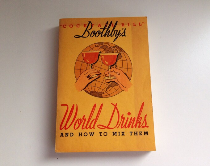 Boothby's World Drinks and How to Mix Them Cocktail Bill - Etsy